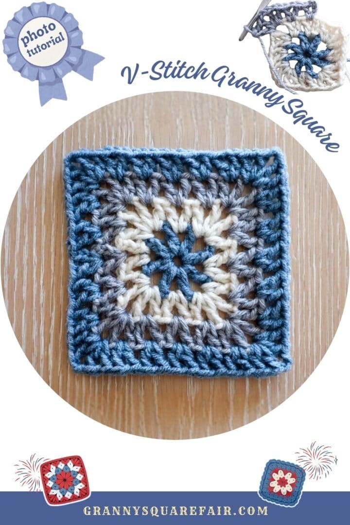 V-Stitch Granny Square — Three Colors – grannysquarefair.com